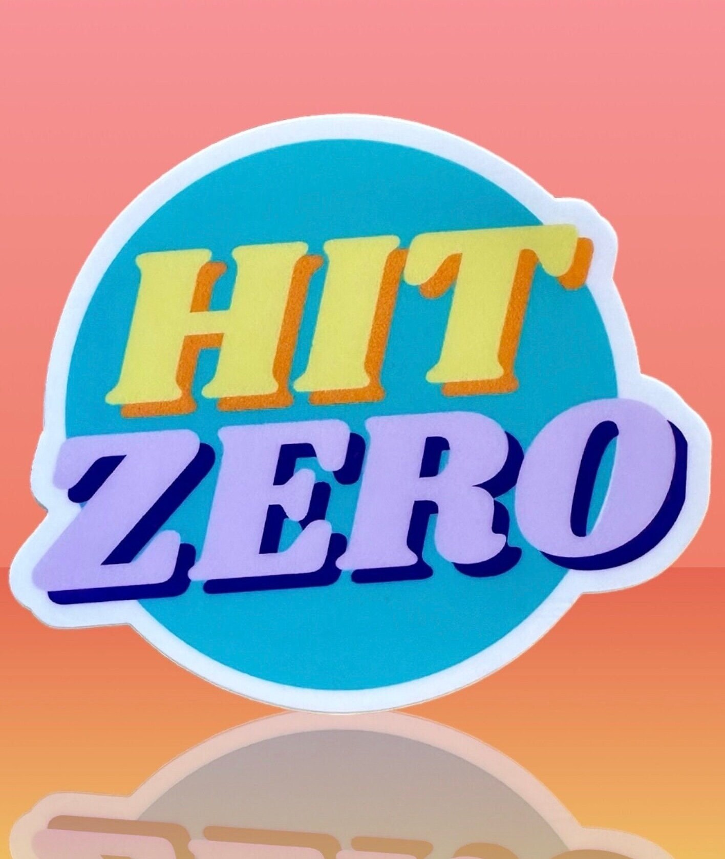 Cheer Stickers - Vinyl, 3x3 Inch - Hit Zero.- Left No Crumbs - Etsy