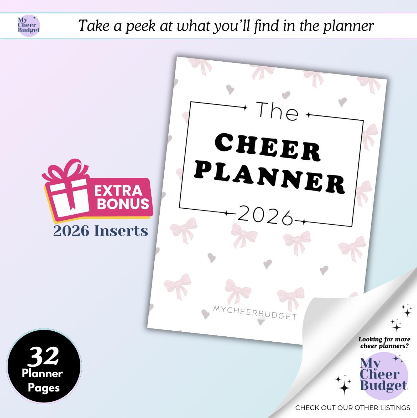 Competitive Cheer Mom 2025-2026 Planner Printable | All Star ...