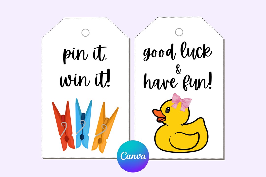 Printable Cheer Good Luck Tags | Editable Canva Cheer Gift Labels ...