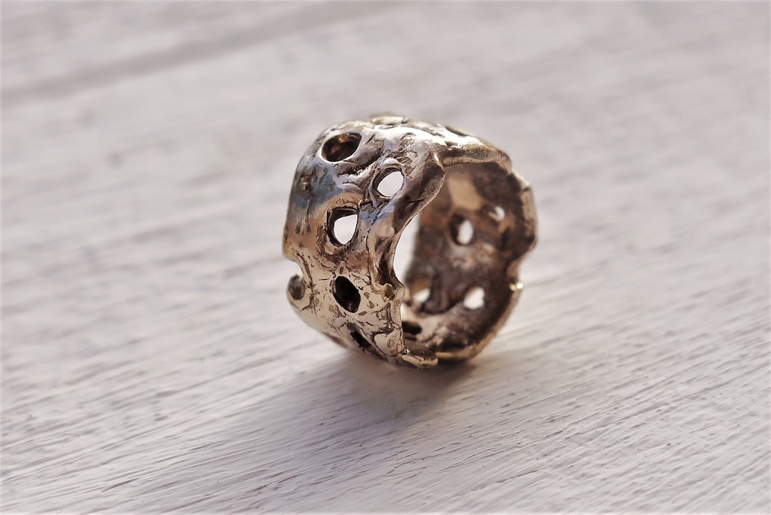 Bronze Ring. Organic Bronze Ring. Cast Bronze Ring. Bronze - Etsy