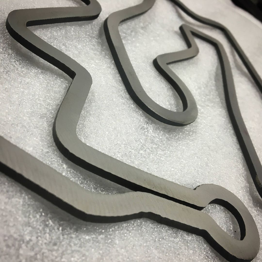 Race Track Wall Art. 13 to 24 Inch. North American Road Racing Circuits ...