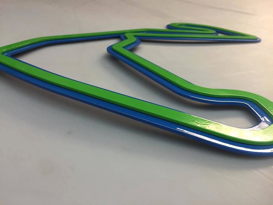 New Stacked Track race track wall art. | Etsy