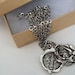 St Benedict Exorcism Locket With 23" Chains/ Silver Plated With Vintage ...