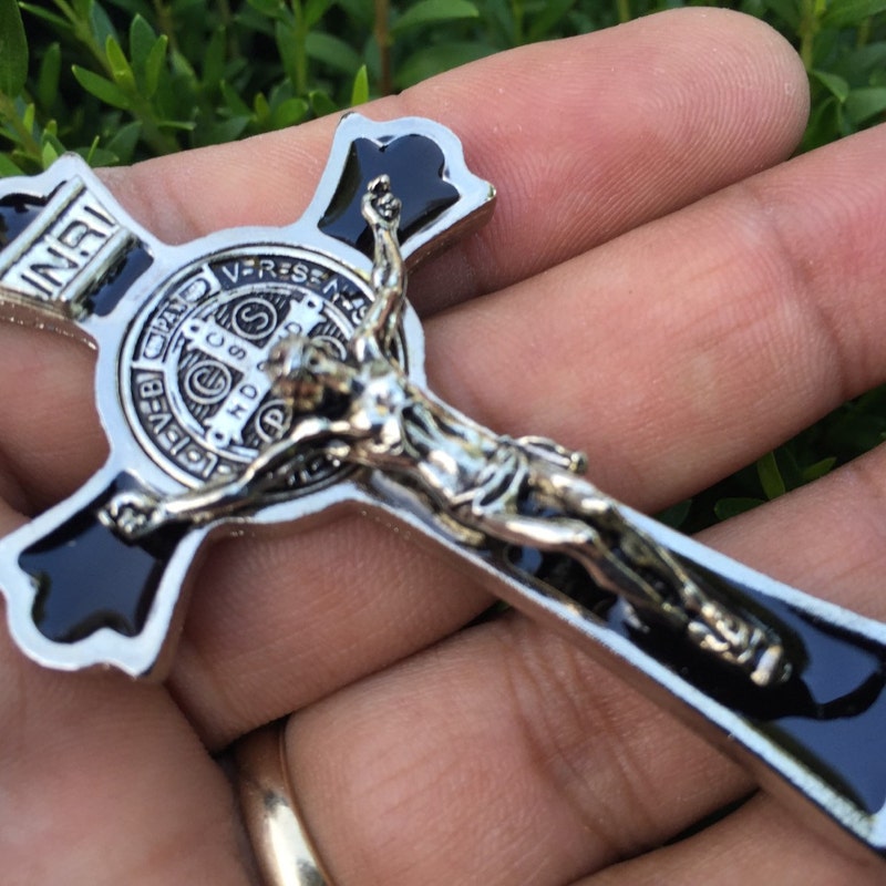 Black Crucifix - Etsy