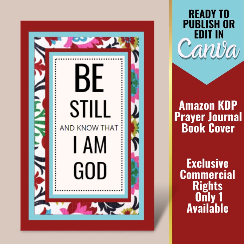 Amazon KDP Paperback Book Cover/ Canva Template or Publish Ready ...