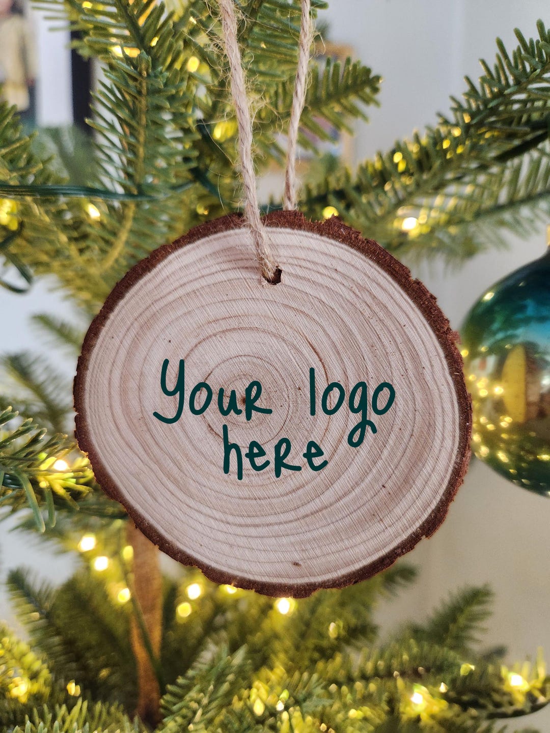 Personalized Company Logo Ornament • Custom Laser Engraved Christmas ...