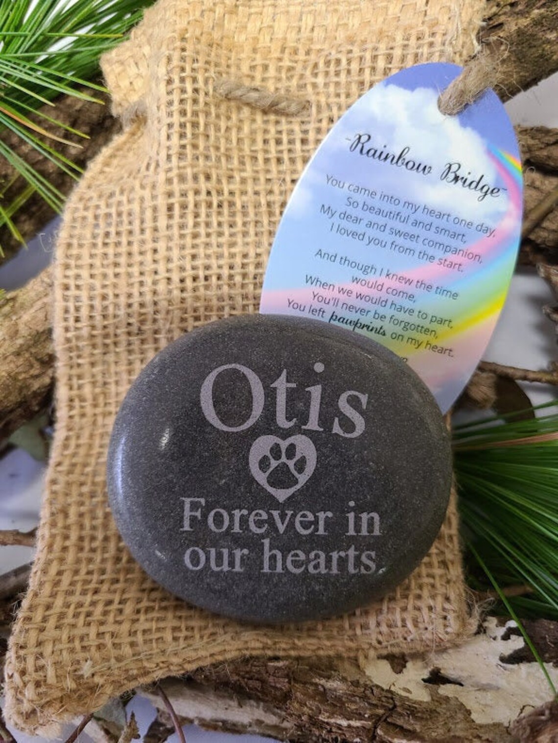 Personalized Pet Memorial Garden Stone Engraved Dog Cat - Etsy
