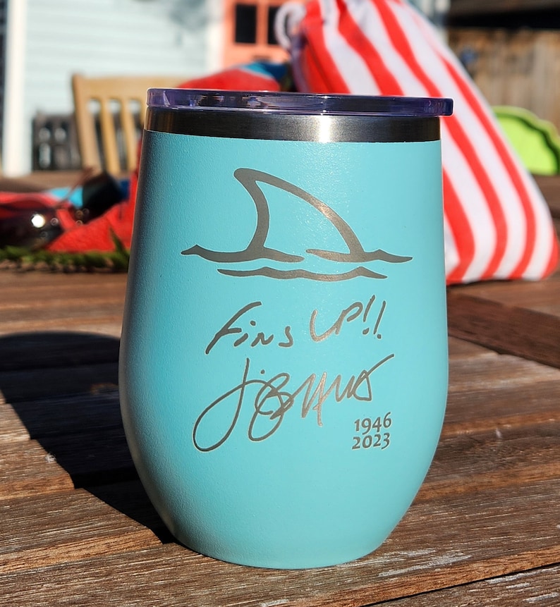 Fins up 12oz Beverage Tumbler. Stainless Steel. Margaritaville W/ Jimmy ...