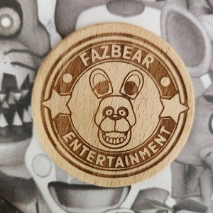Five Nights at Freddy's Wooden Tokens - We Have Freddy, Bonnie, Chica ...