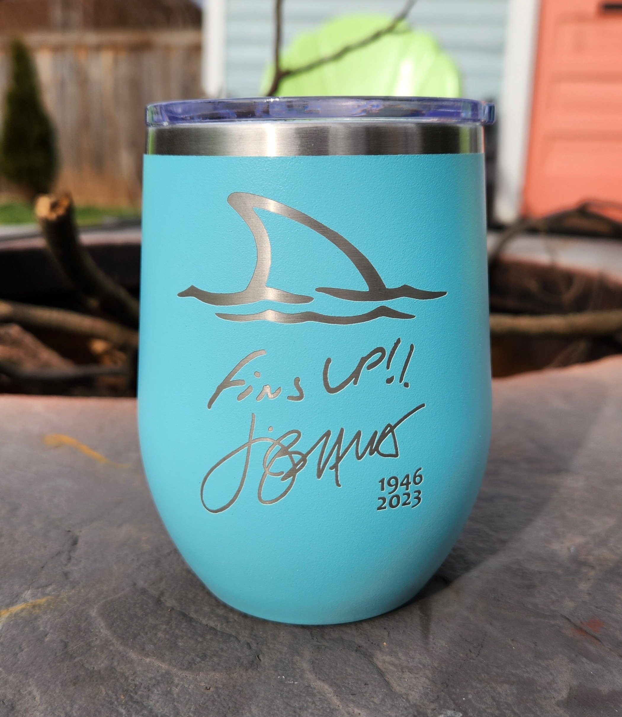 Fins up 12oz Beverage Tumbler. Stainless Steel. Margaritaville W/ Jimmy ...