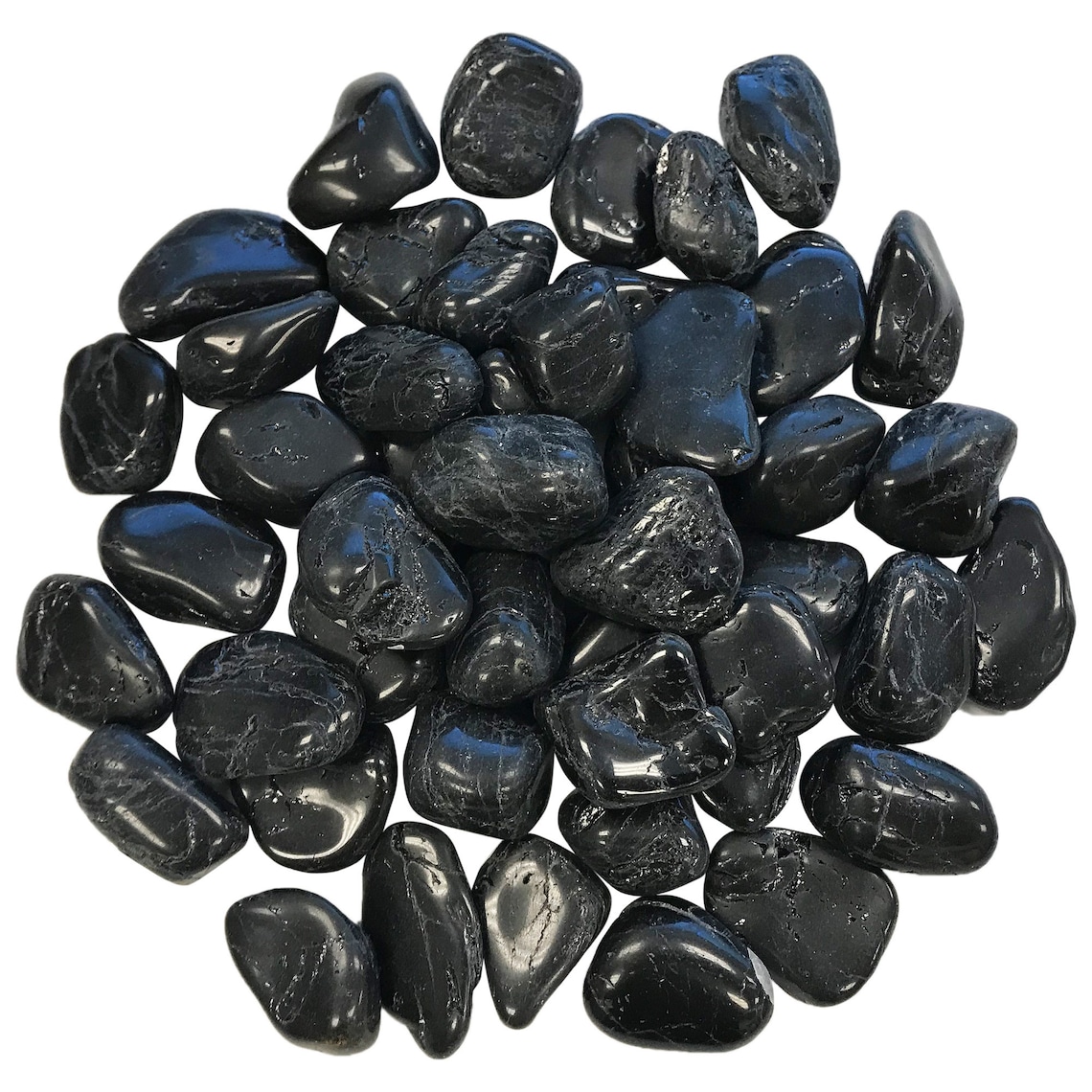 Piedras caídas de turmalina negra natural piedra preciosa de - Etsy México