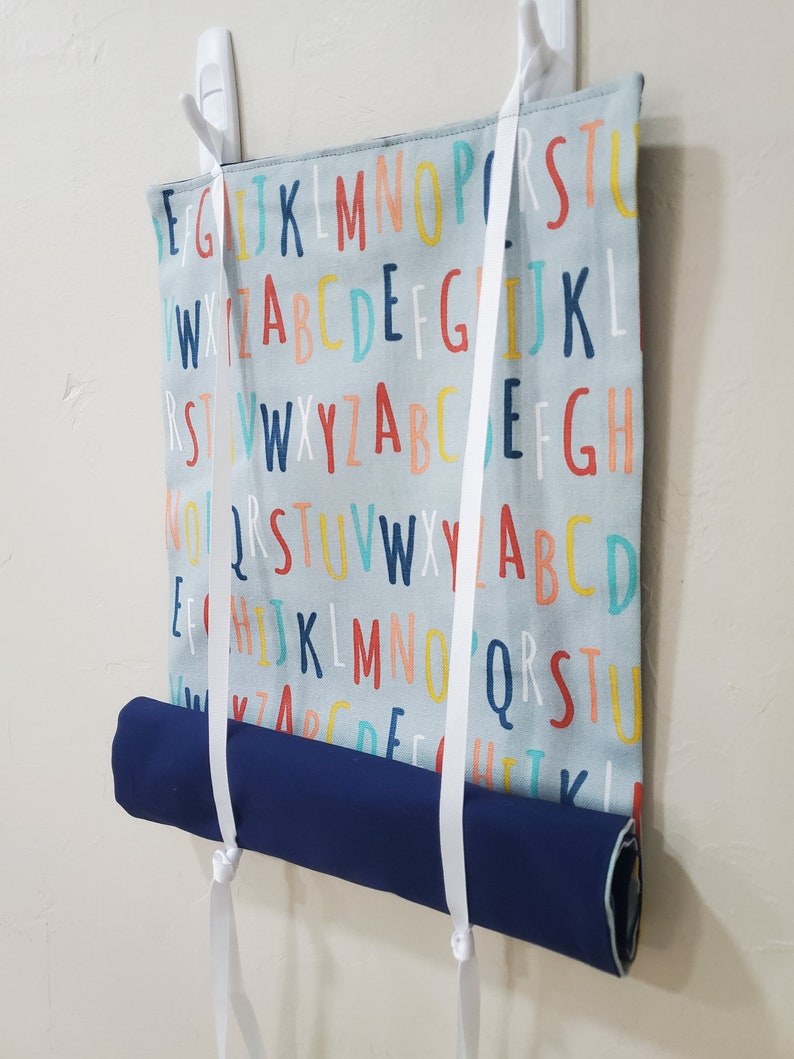 Classroom Door Window Curtain Alphabet Letters on Gray - Etsy