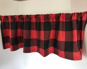 Buffalo Check Valance - Etsy