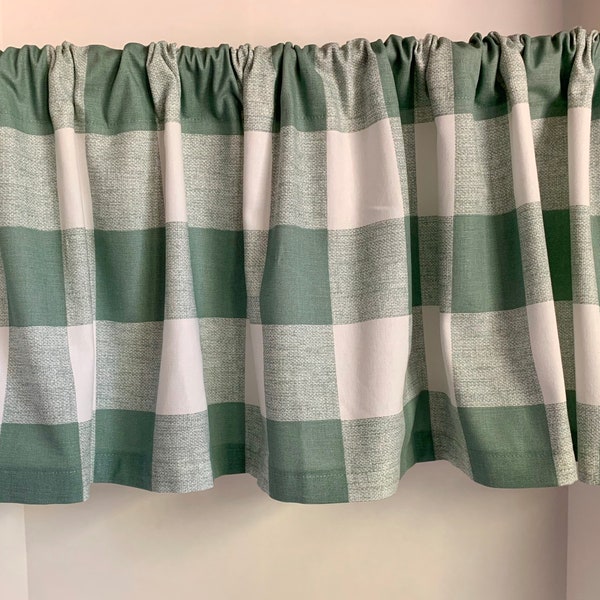 Buffalo Check Valance - Etsy