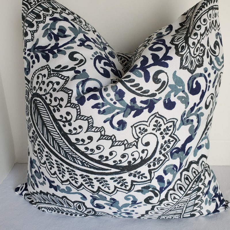 Navy Throw Pillow - Etsy