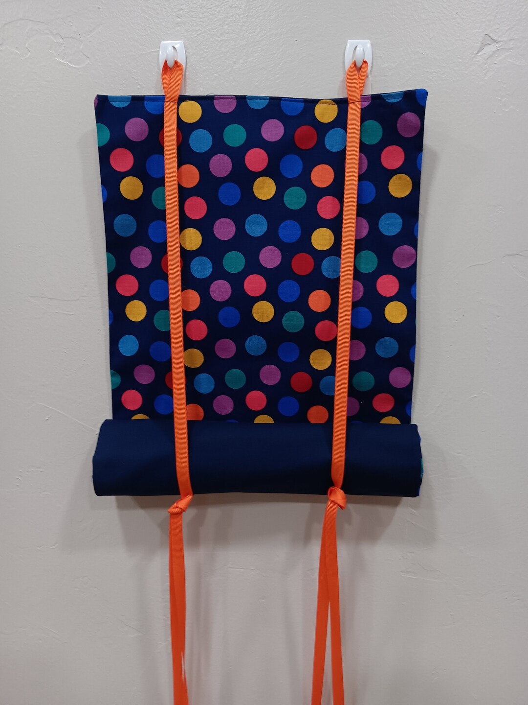 Classroom Door Curtain: Polka Dot Navy Window, Security Privacy - Etsy