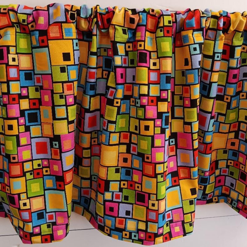 Multi Color Curtains - Etsy