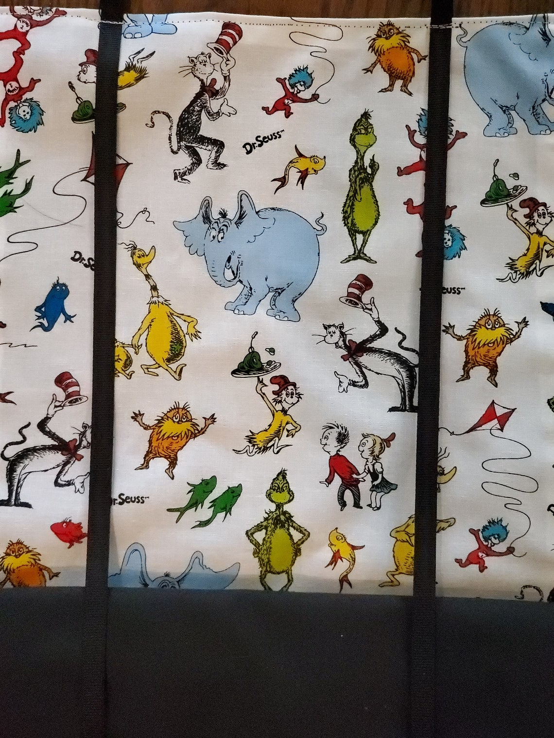 Classroom Door Window Curtain Roll Up Dr. Seuss Characters on | Etsy
