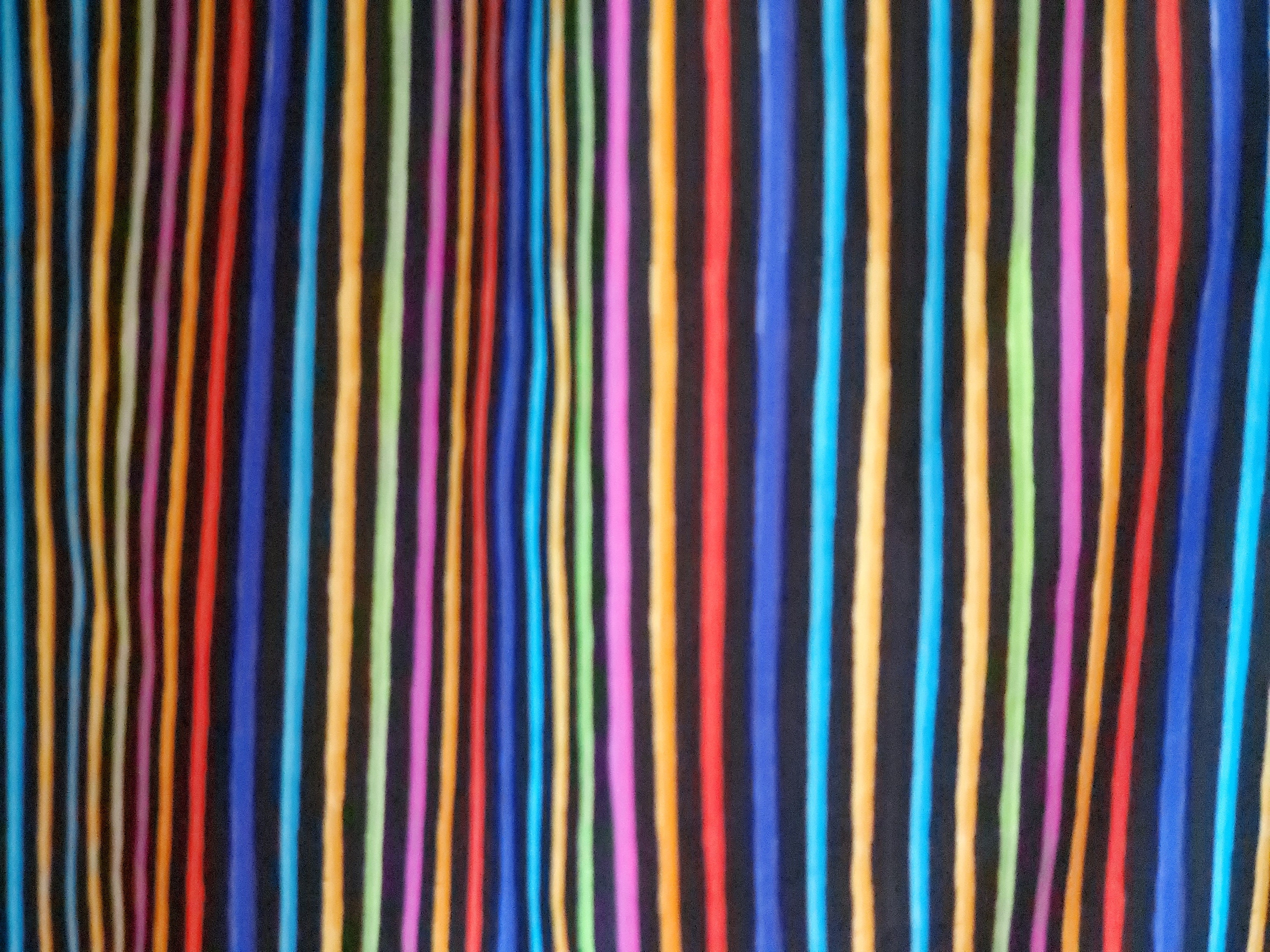 Valance Neon Colorful Stipes on Black Background Window | Etsy