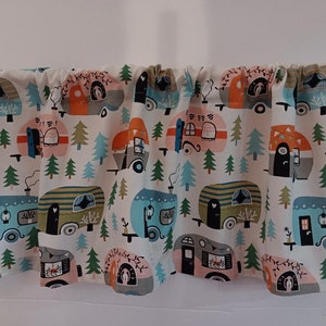 Valance RV Camper Retro Theme Custom Made Window Treatment 42'W X 14" L ...