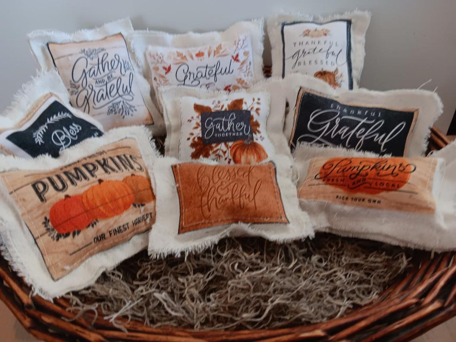 Fall Bowl Fillers/tray or Table Decor/cottage Rustic Primitive - Etsy