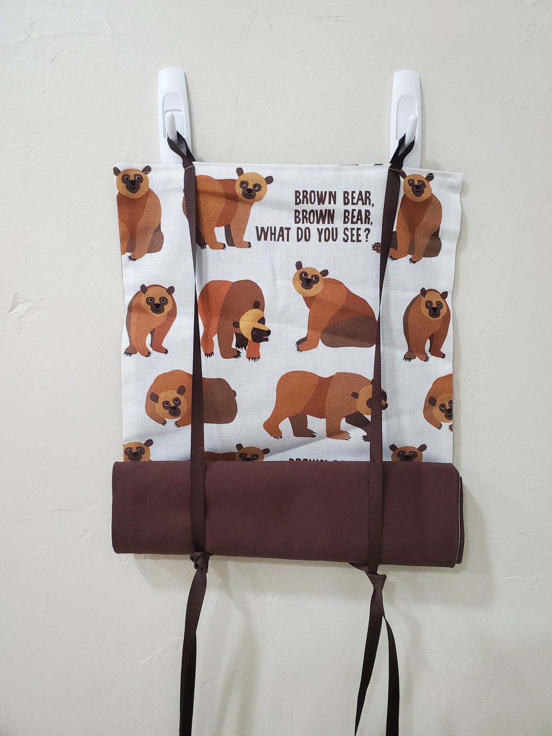 Classroom Door Window Curtain Brown Bear Brown Bear Eric Carle Roll up ...