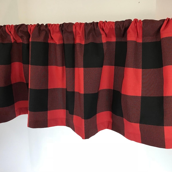 Buffalo Check Valance - Etsy