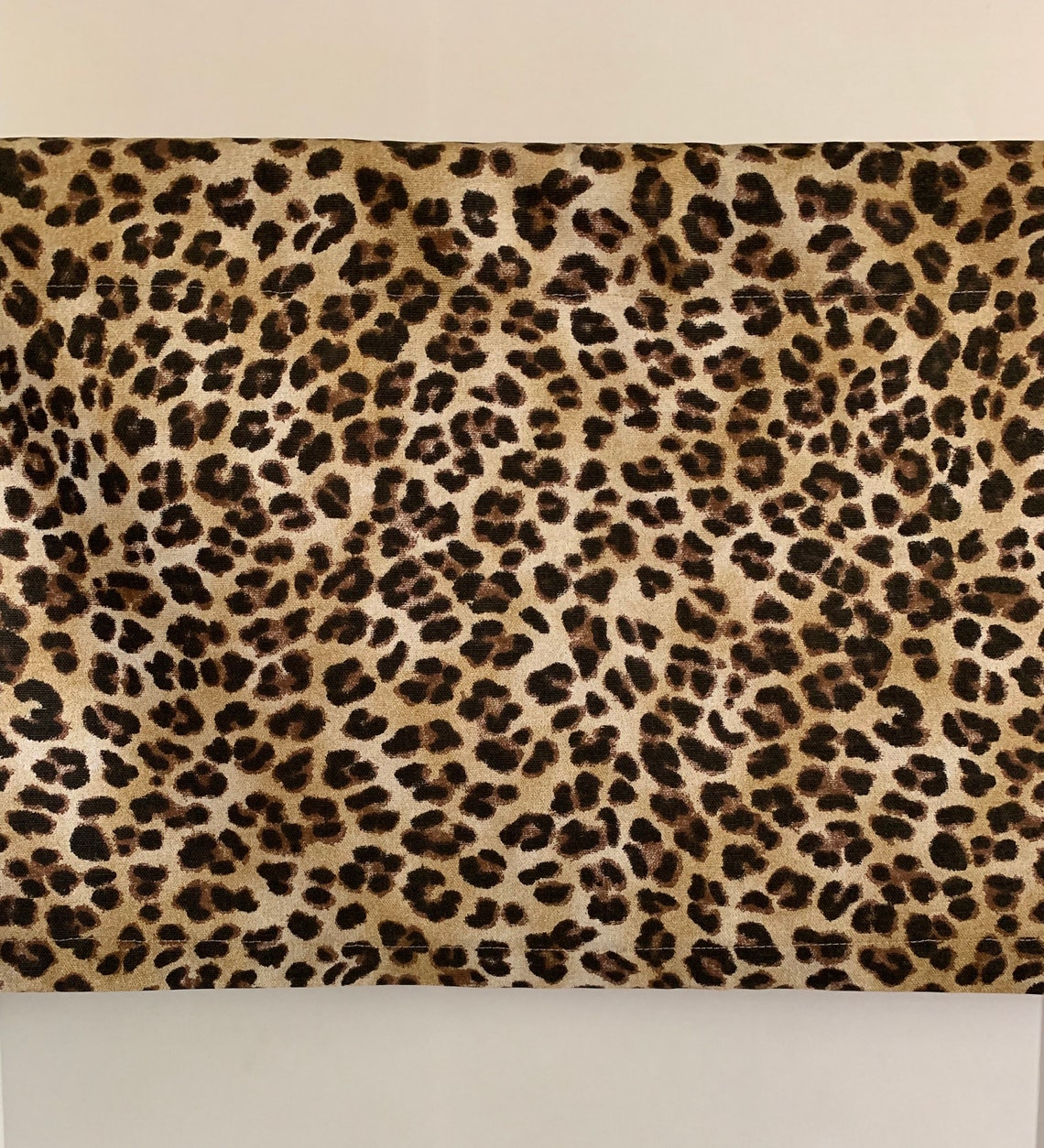 Valance Leopard Print Custom Made Window Treatment 53 Inches W X 14 ...