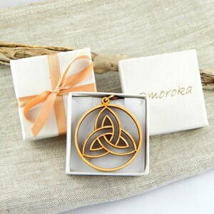 Trinity Triangle Triquetra Necklace Holy Trinity Simple Elegant ...