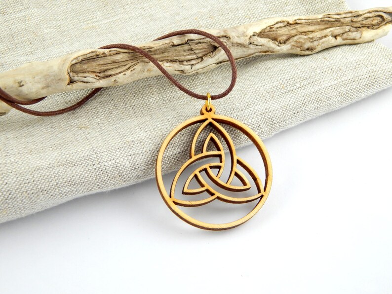 Trinity Triangle Triquetra Necklace Holy Trinity Simple - Etsy