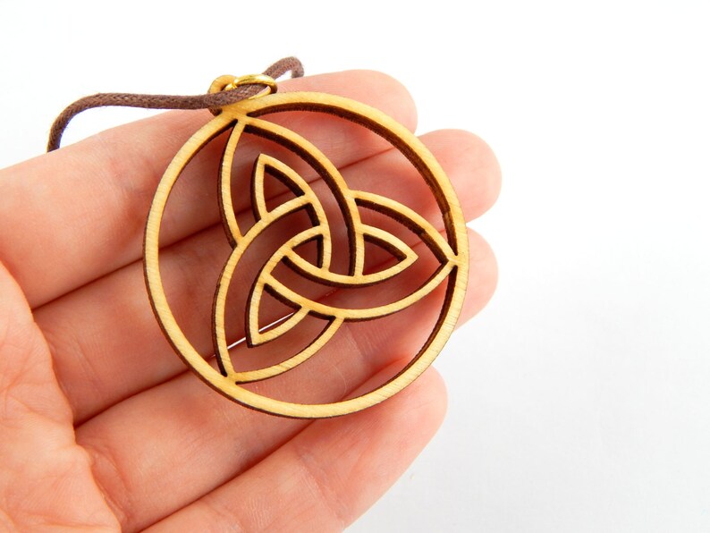 Trinity Triangle Triquetra Necklace Holy Trinity Simple - Etsy