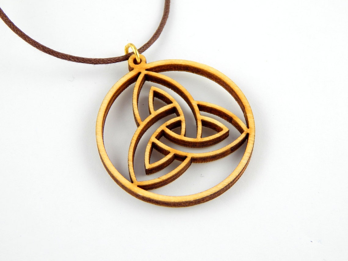 Trinity Triangle Triquetra Necklace Holy Trinity Simple - Etsy