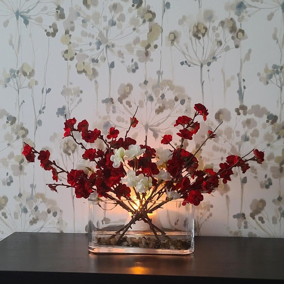 Real Touch Red Plum Blossoms in Resin - Etsy