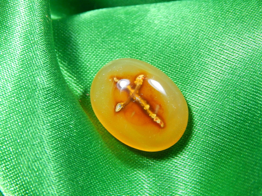 Golden Isha Manirare Natural Cross True Cross Pearl Angel Mustika Moti ...