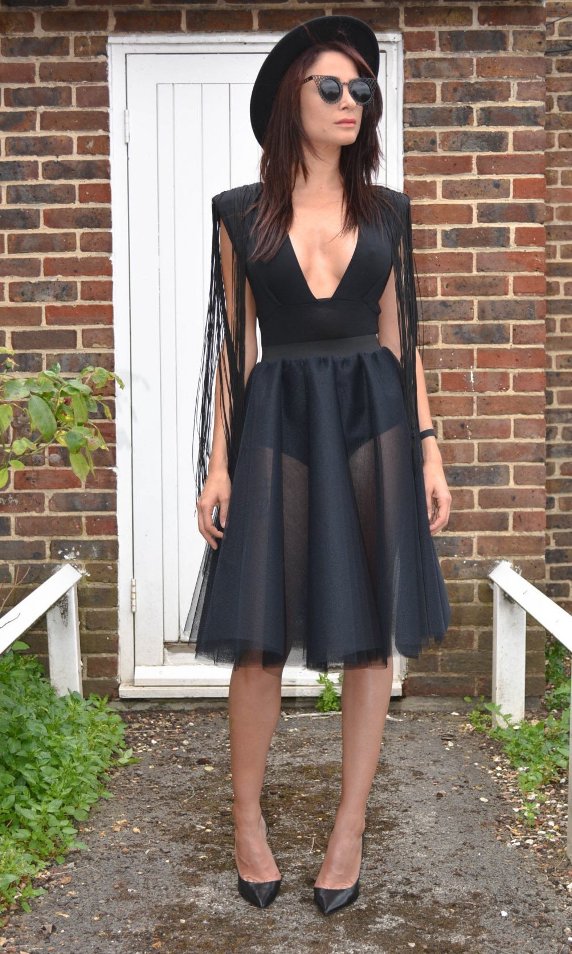 Fringe Body Stretch Fabric Long Fringes Fringe Bodysuit | Etsy