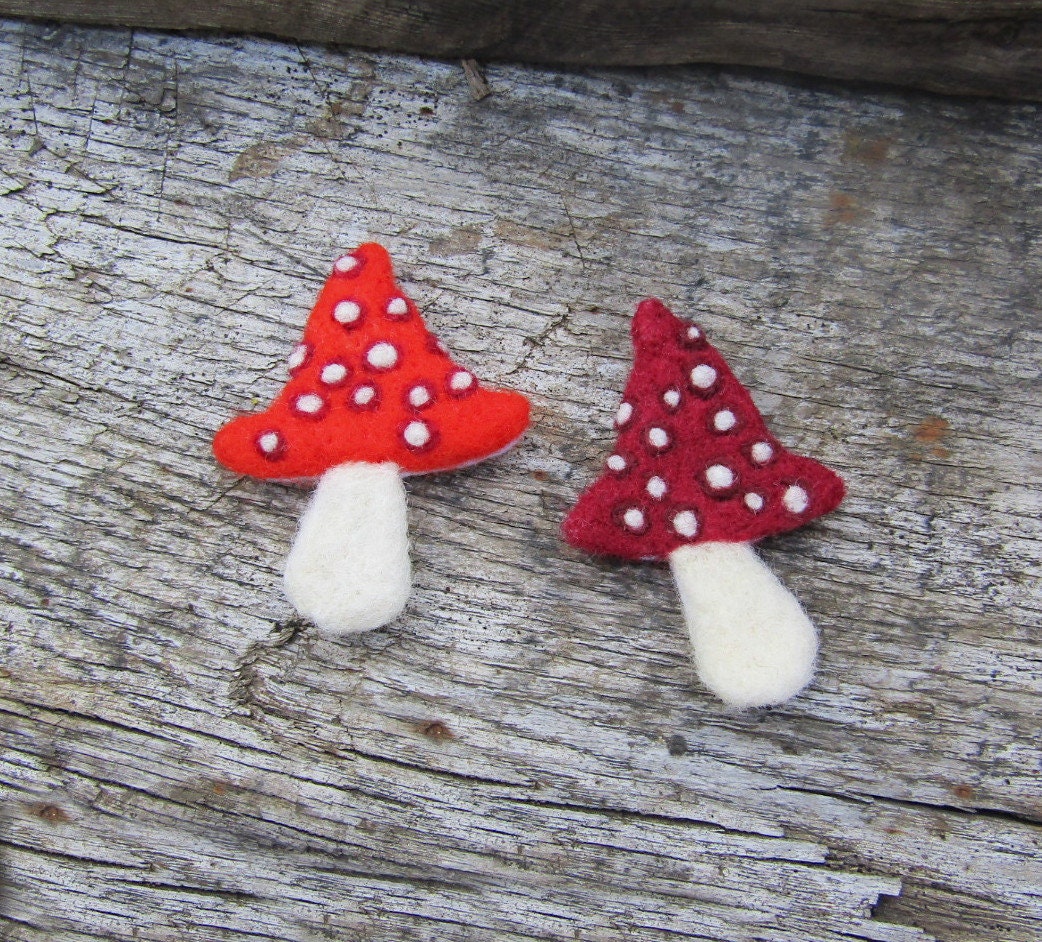 Fantasy Mushroom Brooches / Magic Fairy Toadstool / Woodland - Etsy UK