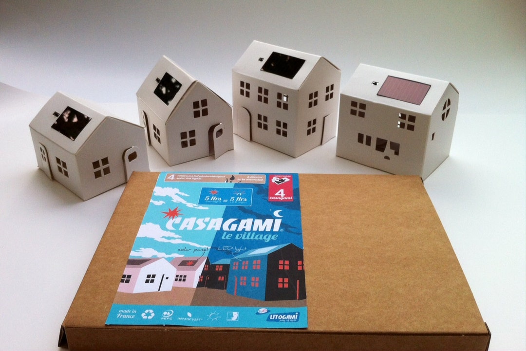 3 1 FREE Mini Solar Houses Night Light Kit DIY Craft - Etsy