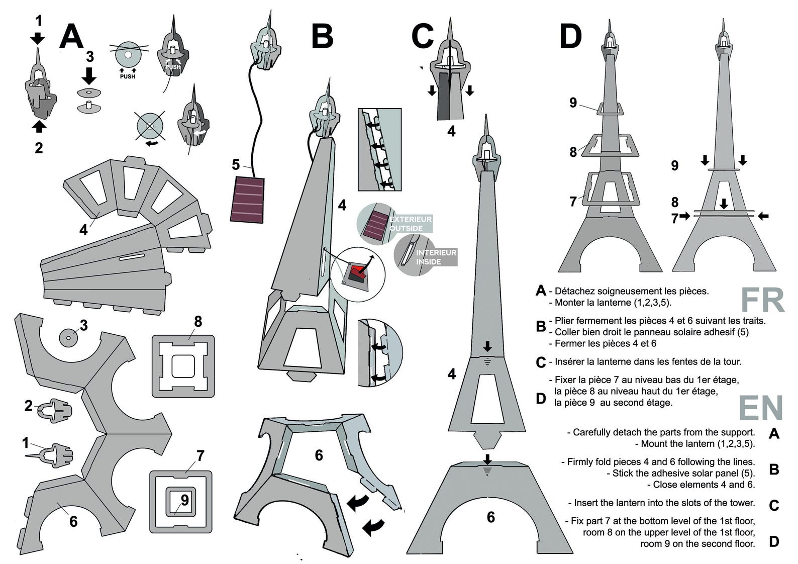 EIFFEL TOWER "naturals" Collection Nouveauté - Etsy