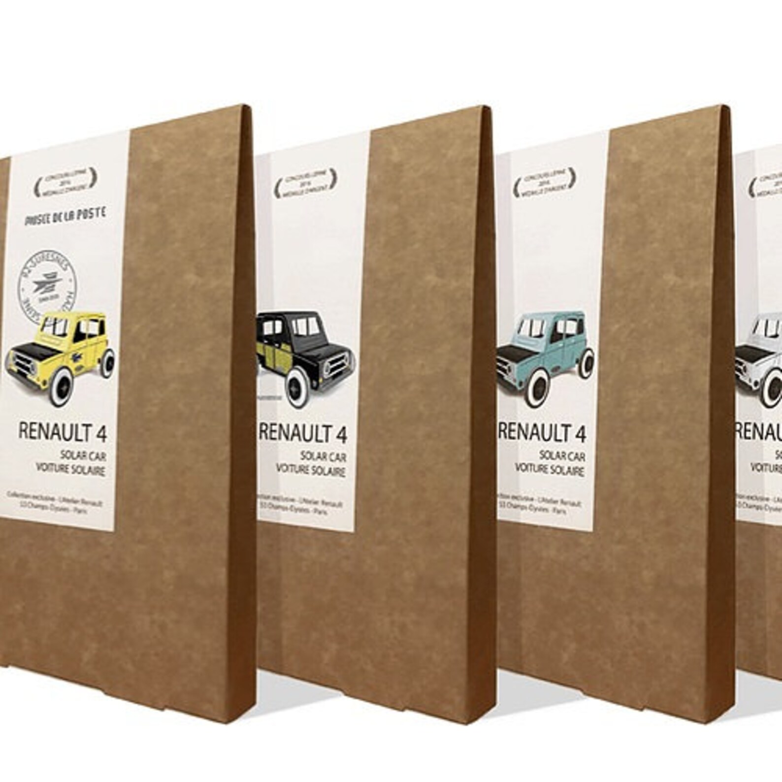 Solar Powered Cardboard Car Toy Autogami Parisian Renault 4L | Etsy