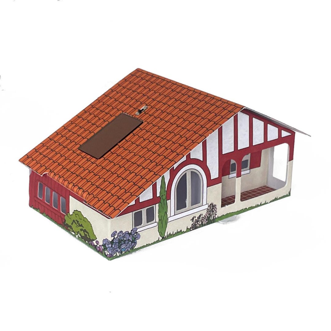 DIY Solar House Night Light: Cardboard Craft Kit - Etsy