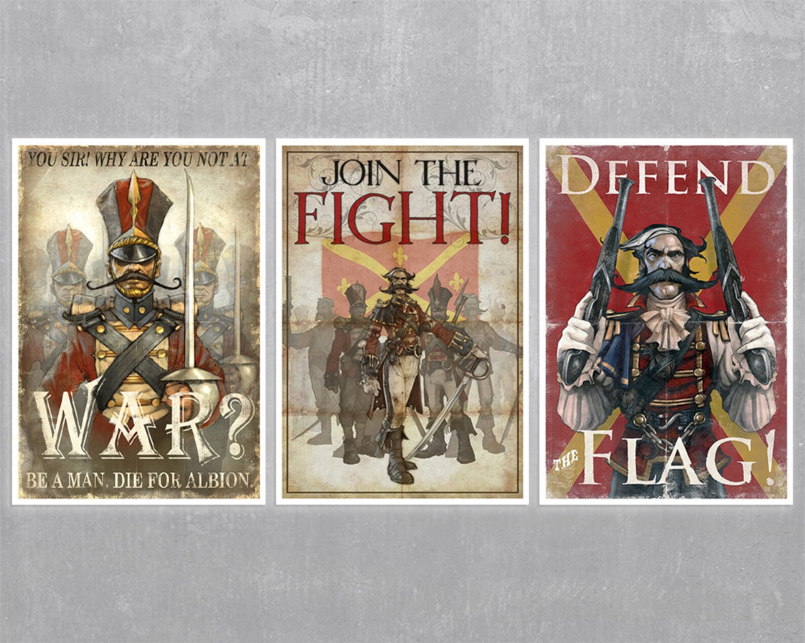 Fable 3 Heroic Propaganda Posters Set of 3 | Etsy