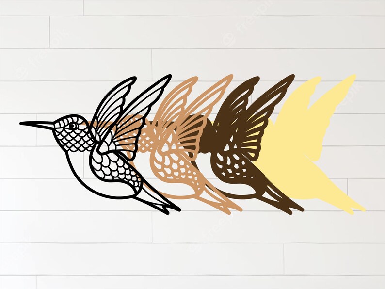 3D Layered Hummingbird SVG Cut File Design for Cricut - Etsy UK
