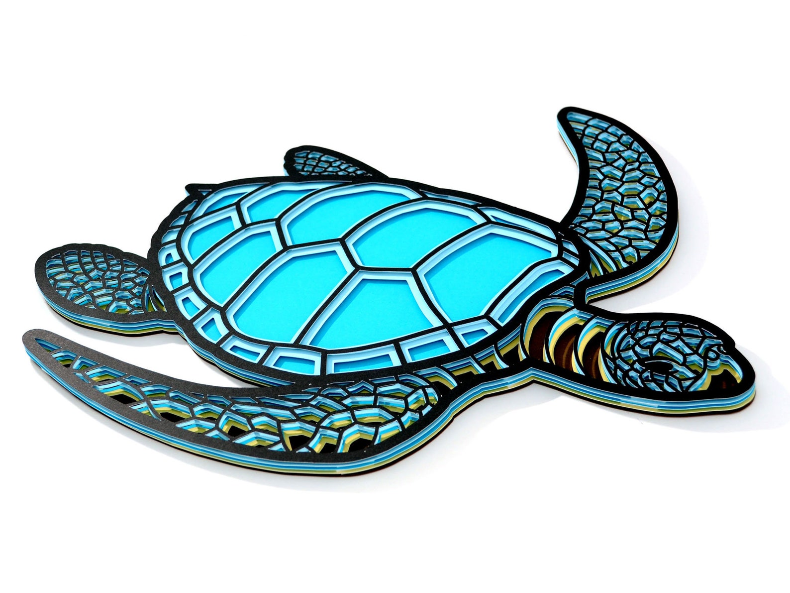 3D Layered Sea Turtle SVG Cut File Design for Cricut - Etsy Canada