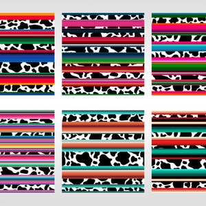 Cow Print Mexican Serape Digital Paper Seamless Stripes Pattern ...