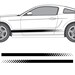 Faded Rocker Panel Racing Stripes for Ford Mustang 3M Vinyl - Etsy