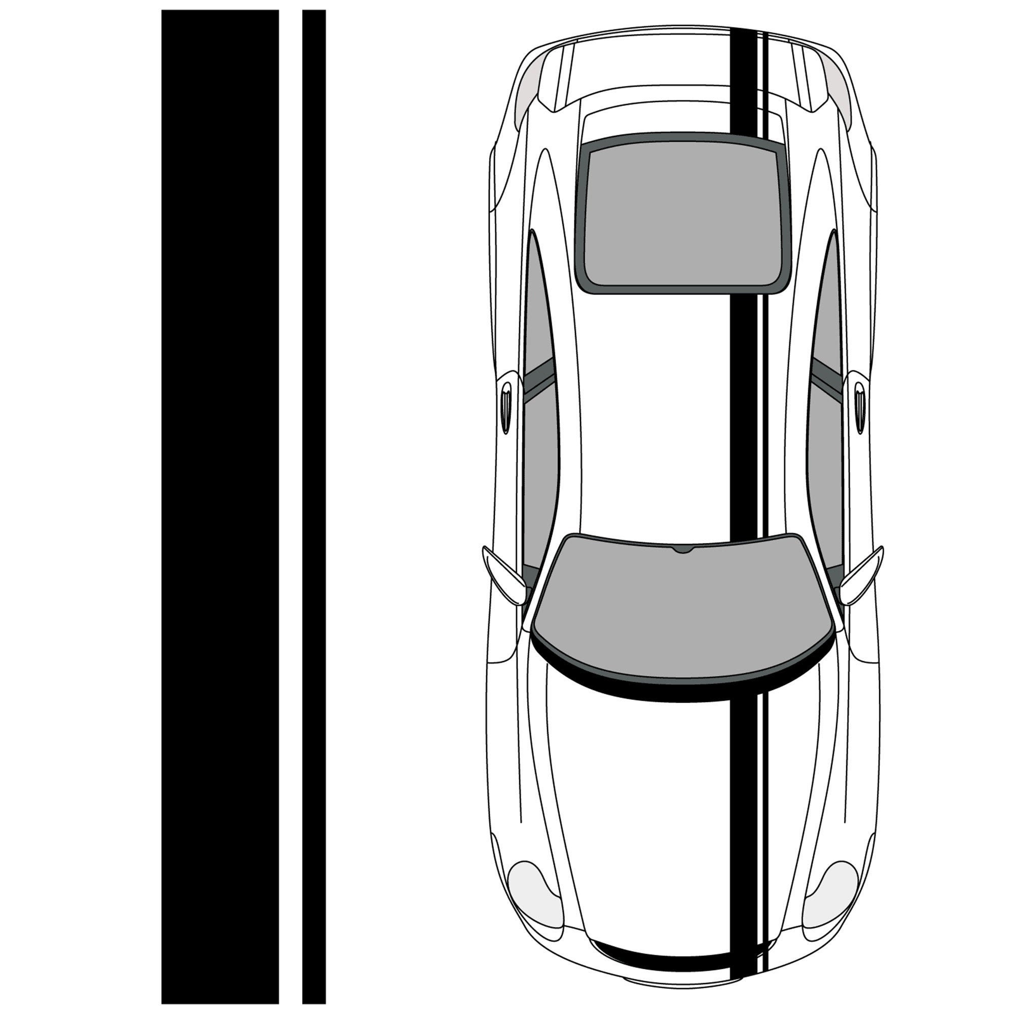 Single Offset Rally Racing Stripes for Porsche 911 or 718 3M - Etsy