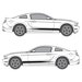 Faded Rocker Panel Racing Stripes for Ford Mustang 3M Vinyl Decal Kit ...