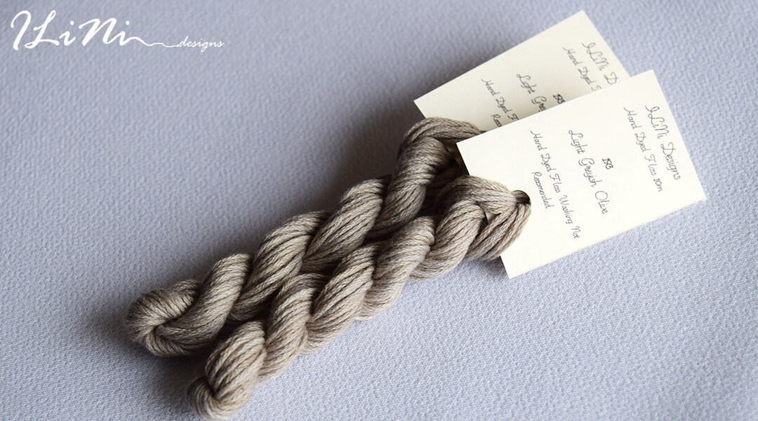 Hand Dyed Cotton Thread / Floss 6 Strands Light Greyish Olive 193 for ...