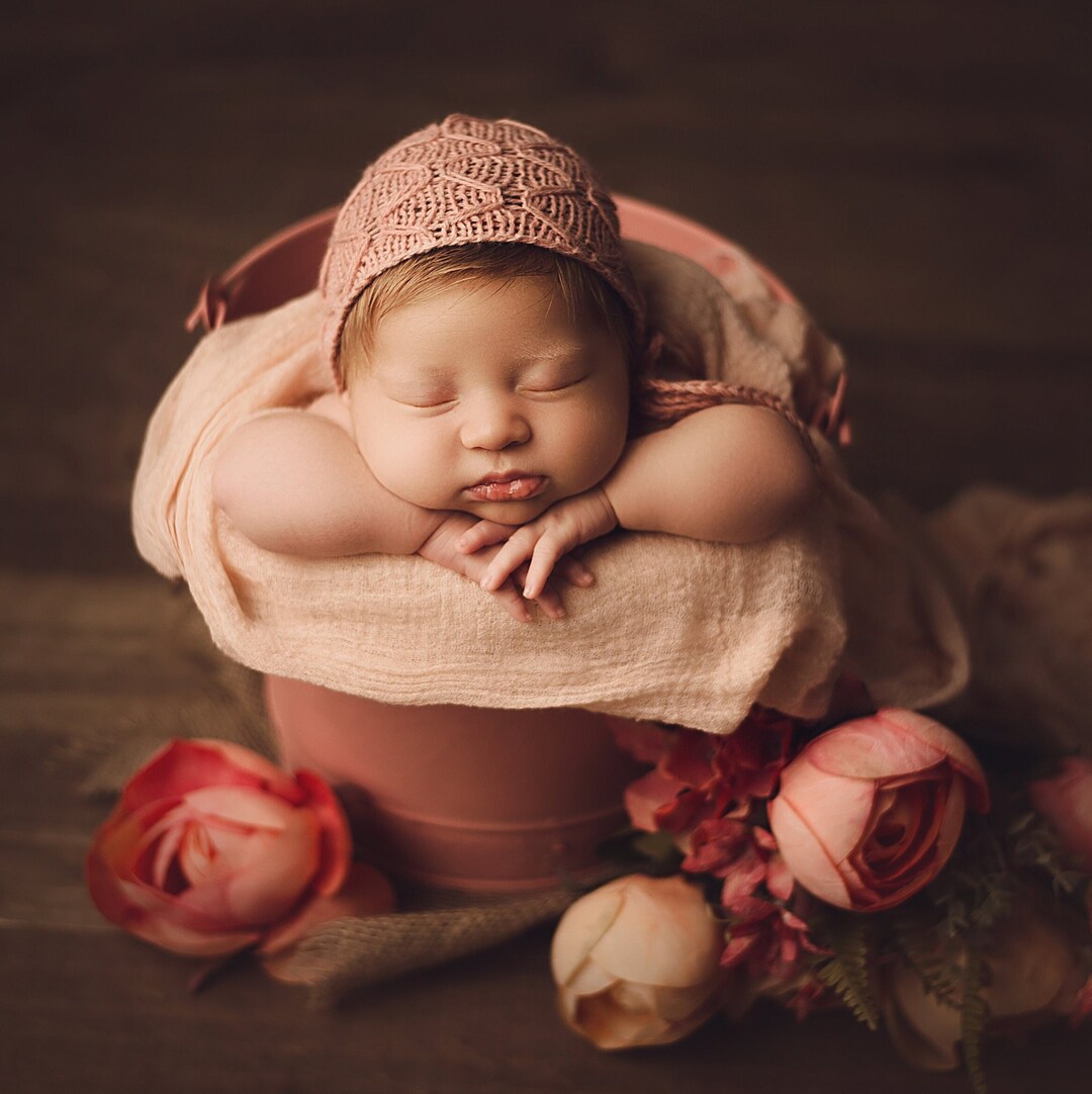 Newborn Photo Prop Wrap / Newborn Photo Outfit / Newborn Hat / Baby ...