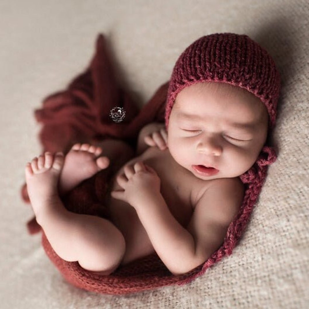 Newborn Hat 6 Colours / Newborn Photo Props / Newborn Bonnet / Baby ...